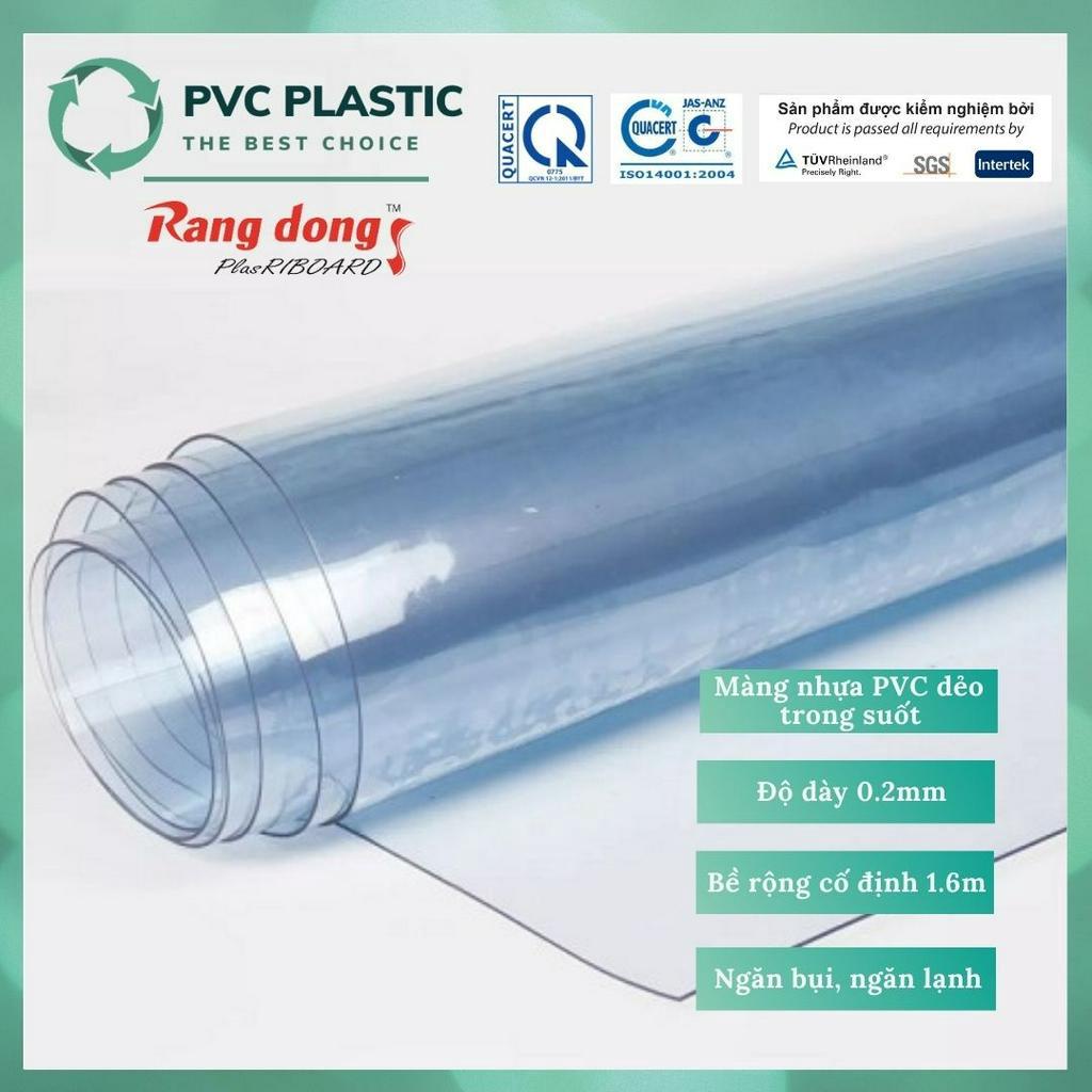 Màng nhựa PVC trong suốt làm rèm lạnh điều hòa, ngăn bụi, ngăn mưa ...