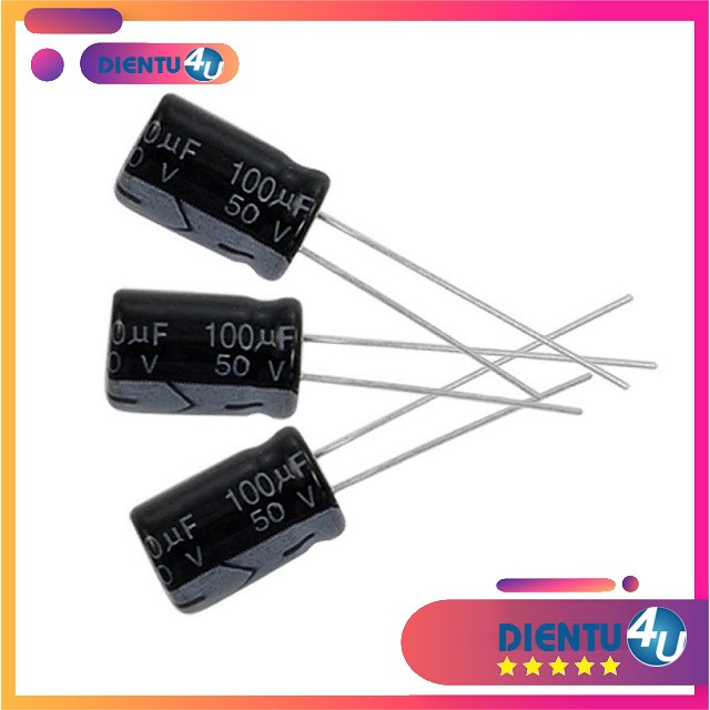 10 Tụ Hóa 100uF 50V 100uF/50V (10pcs/gói) | Shopee Việt Nam