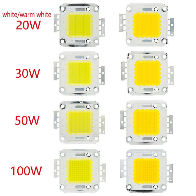 Chip Đèn LED Trắng Công Suất Cao 10W 20W 30W 50W 100W 24*44mil 32V-34V 3200K-6500K 600-3000MA ...