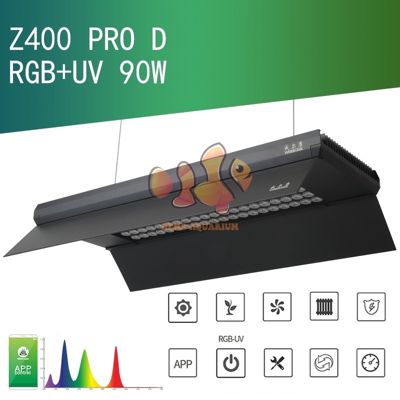 ĐÈN LED WEEK AQUA Z400 PRO D RGB-UV | DIỆT KHUẨN HẠI VÀ TRỒNG CÂY THỦY ...