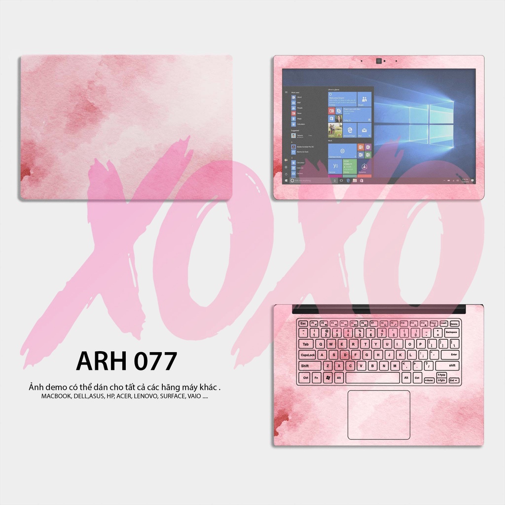 Miếng Dán Laptop Mẫu Pink Art - Decal Dán có cho Dell, Hp, Asus, Lenovo ...
