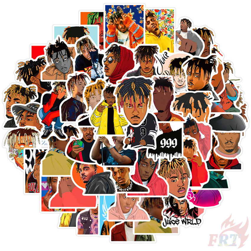50Pcs/Set Juice WRLD Series 01 Stickers HipHop Singer DIY Fashion ...