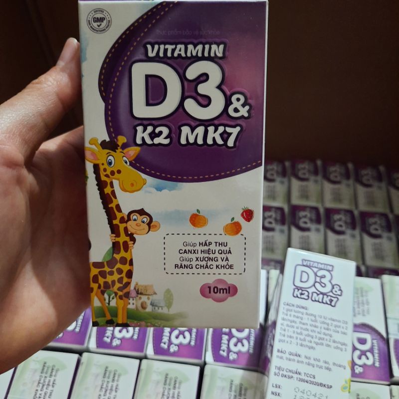 Vitamin D3 & K2 MK7 nhỏ giọt 10ml | Shopee Việt Nam