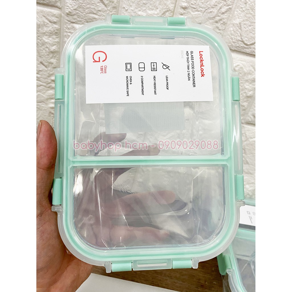 Hộp thủy tinh chia 2 ngăn, 3 ngăn chịu nhiệt Glass Food Container ...