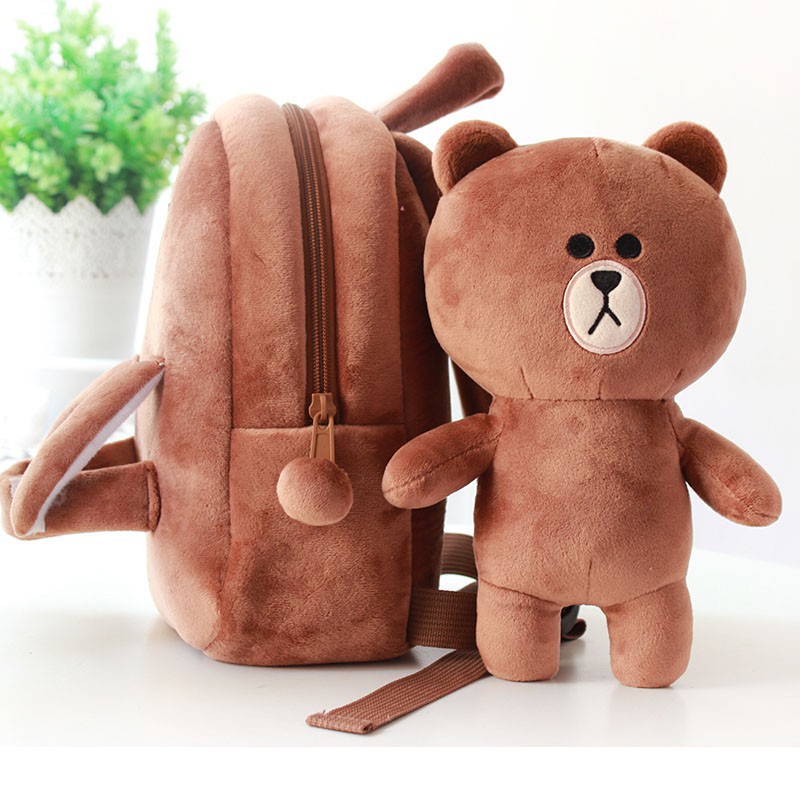 Balo thú bông phiên bản LINE tháo rời cho bé | Shopee Việt Nam