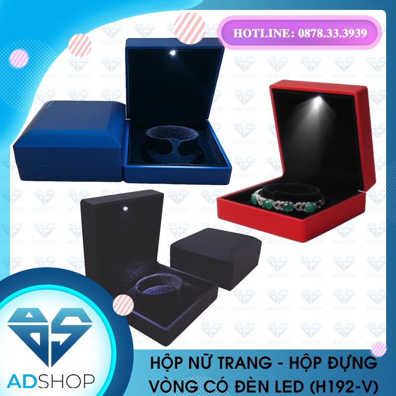 HỘP ĐỰNG VÒNG,HỘP ĐỰNG NỮ TRANG CÓ ĐÈN LED (H192-V) | Shopee Việt Nam