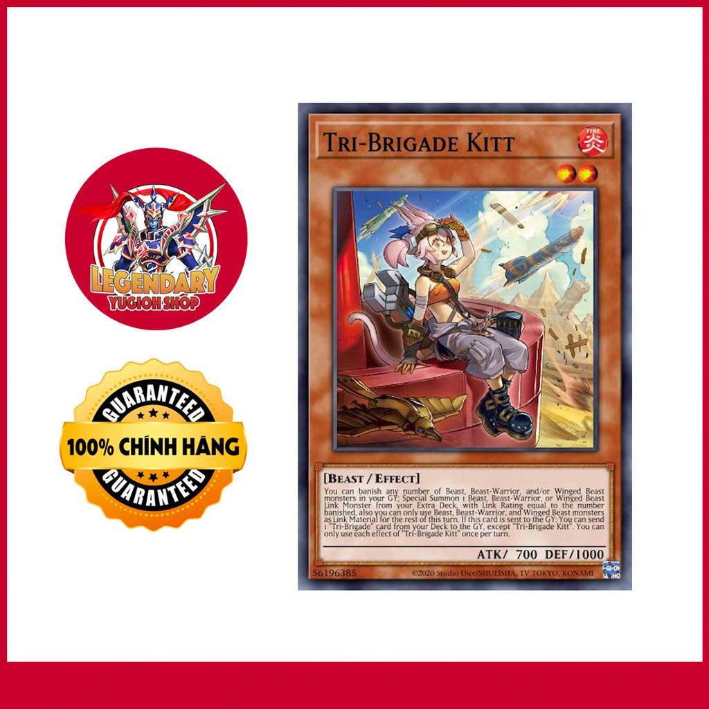 [Thẻ Bài Yugioh Chính Hãng] Tri-Brigade Kitt | Shopee Việt Nam