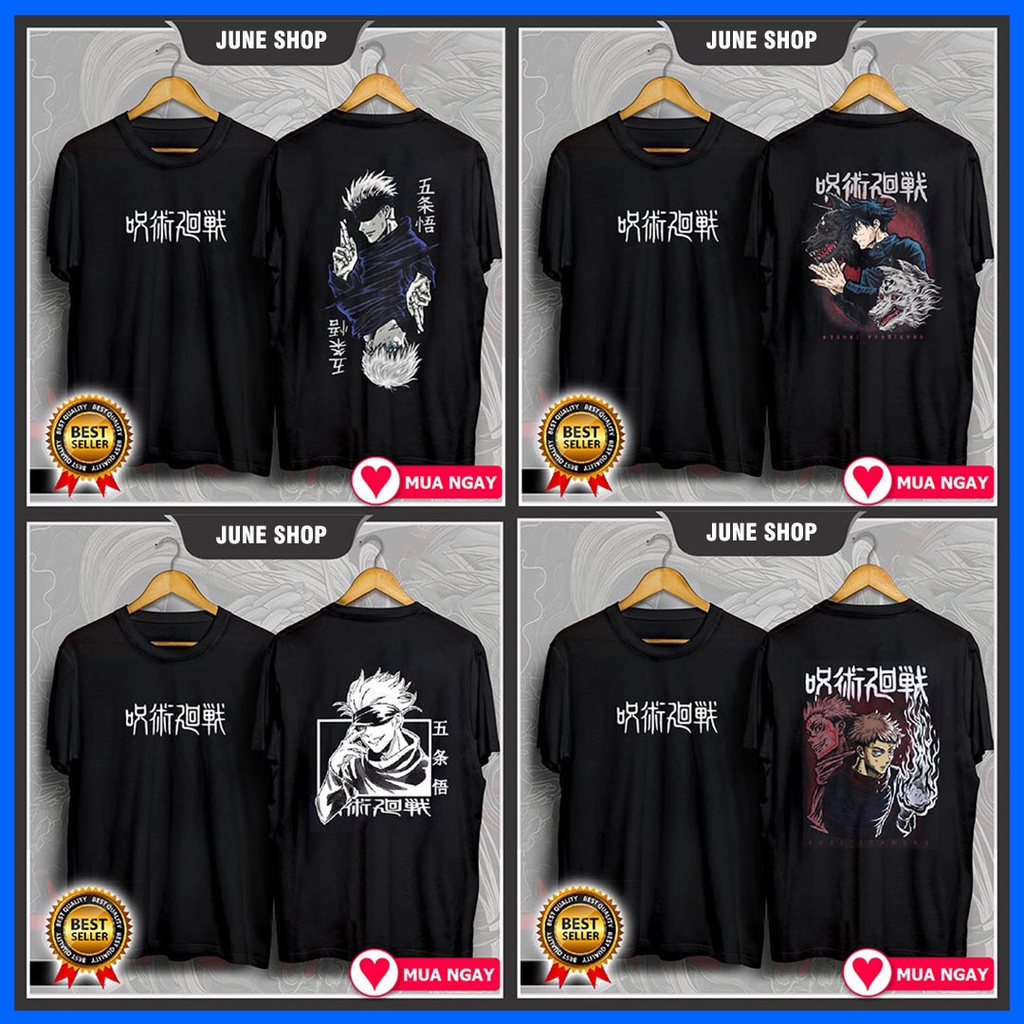 Áo Jujutsu Kaisen Satoru Gojo, Fushiguro father and Son, Megumi and ...