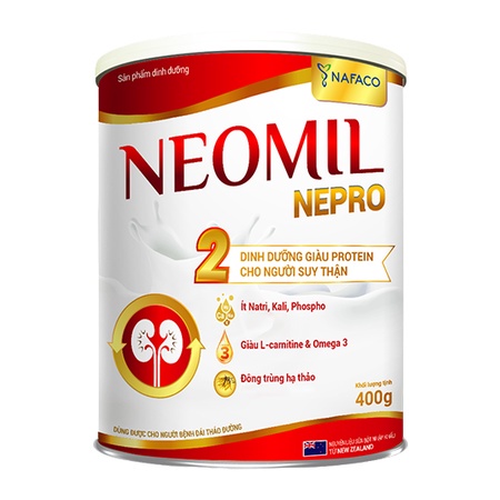Sữa NEOMIL NEPRO 1,2 400G ( DINH DƯỠNG CHO NGƯỜI SUY THẬN) | Shopee ...