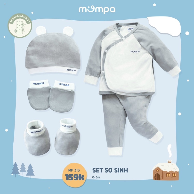 Mompa - Sét sơ sinh cài chéo Bamboo MP313 | Shopee Việt Nam