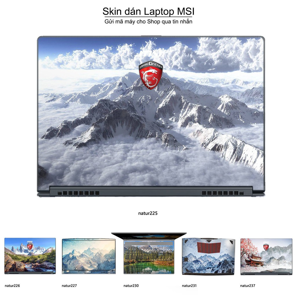 Skin dán Laptop MSI in hình thiên nhiên nhiều mẫu 9 (inbox mã máy cho Shop) | Shopee Việt Nam