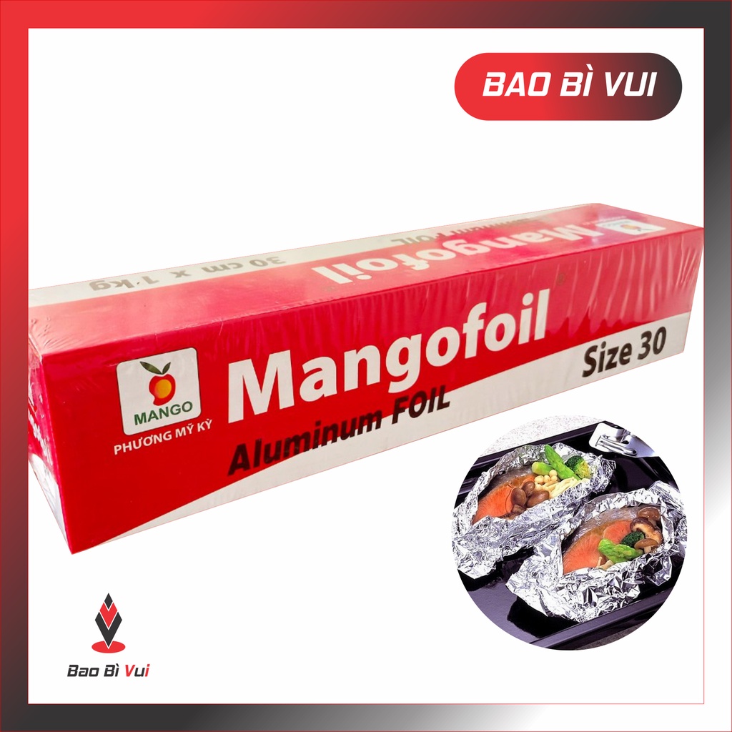[1KG] Giấy bạc nướng thực phẩm 1kg/ cuộn - BAO BÌ VUI | Shopee Việt Nam