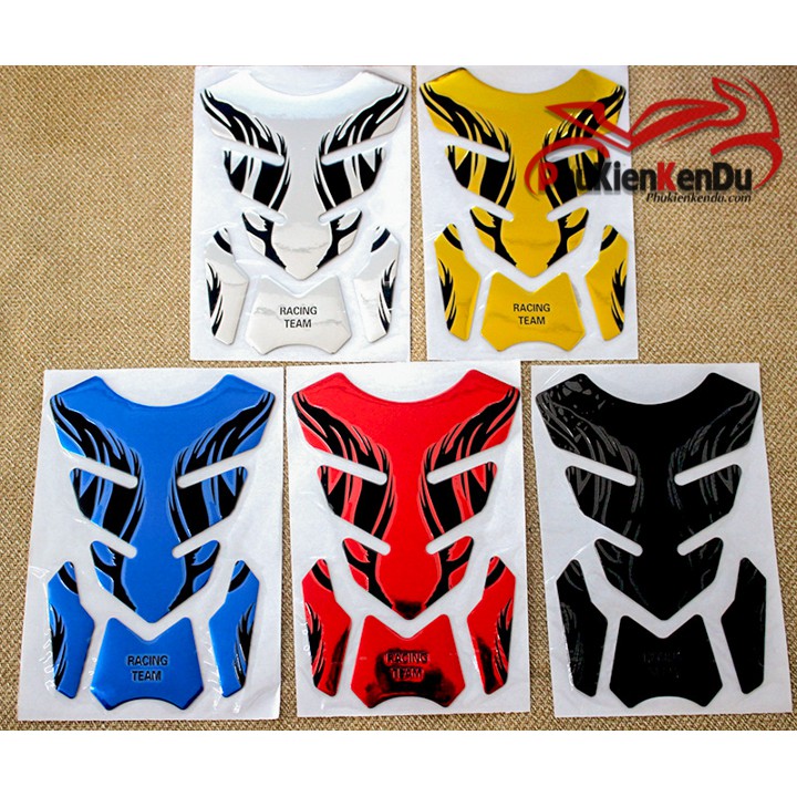 Tem Decal, tem xương cá 3D dán chống bình xăng trầy, ốp bình xăng xe máy, ô tô, mô tô phân khối ...