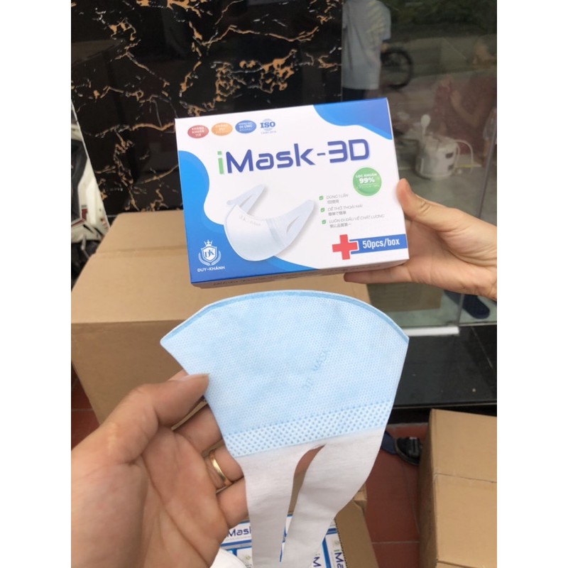 Hộp Khẩu Trang iMask-3D Duy Khánh 50 cái | Shopee Việt Nam