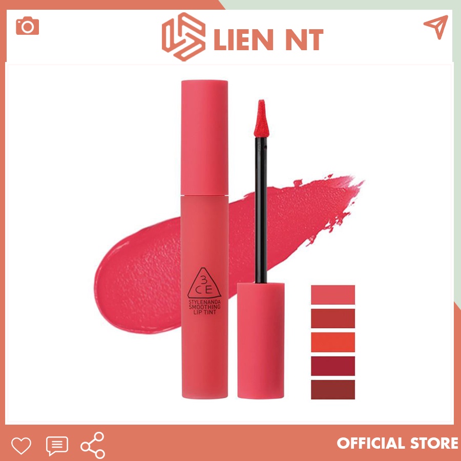 Son 3CE Smoothing Lip Tint chính hãng Stylenanda Hàn Quốc, bảng màu son ...