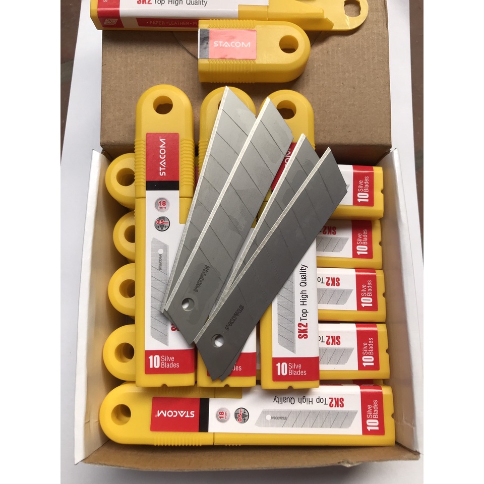 Lưỡi sao trổ / dao dọc giấy loại to E2012-18mm, nhỏ E2021-, góc 30 độ ...