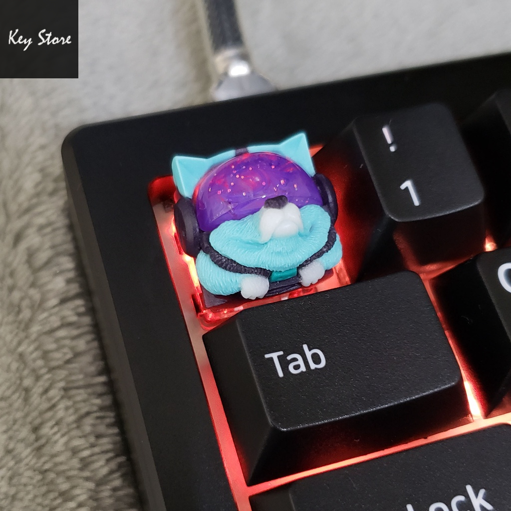 Nút bàn phím cơ artisan keycap sirius màu xanh tím (special) | Shopee ...