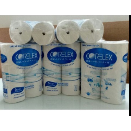 [GIÁ RẺ] Giấy vệ sinh Corelex (loại chuẩn)1 bành 12 lốc = 72 cuộn = 10 ký | Shopee Việt Nam
