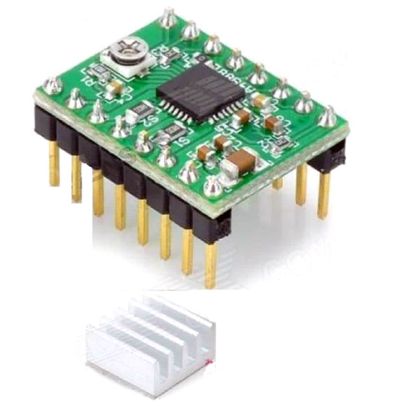 Module điều khiển động cơ bước A4988 4988 Driver stepper motor (Màu ...