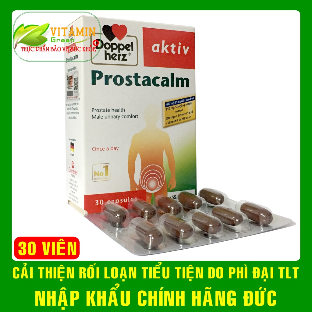 Doppelherz Prostacalm cải thiện rối loạn tiểu tiện do phì đại tiền liệt ...