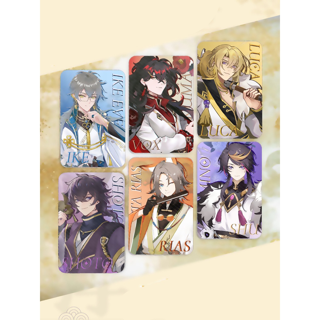 (1 tấm) Ảnh thẻ in hình Luxiem Vtuber card bo góc viền 5*8cm | Shopee ...
