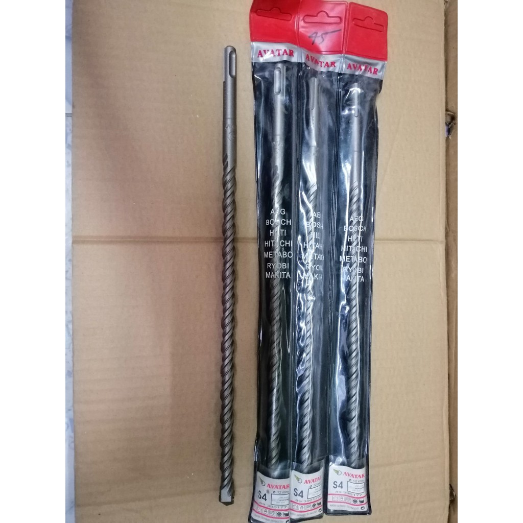 Mũi khoan betong/mũi khoan gài 12mm dài 350mm | Shopee Việt Nam