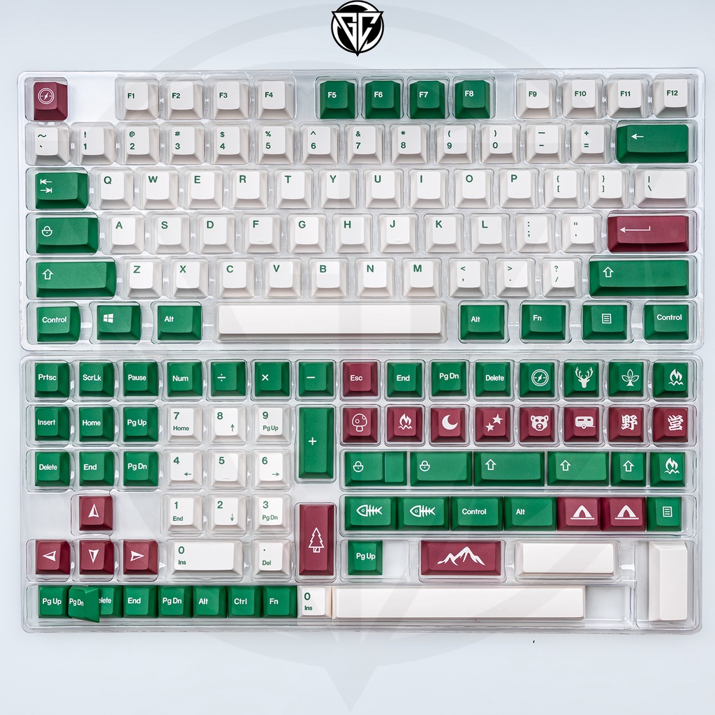 Keycap GMK CAMPING R1 Clone 144 nút bàn phím cơ Profile Cherry Thick ...