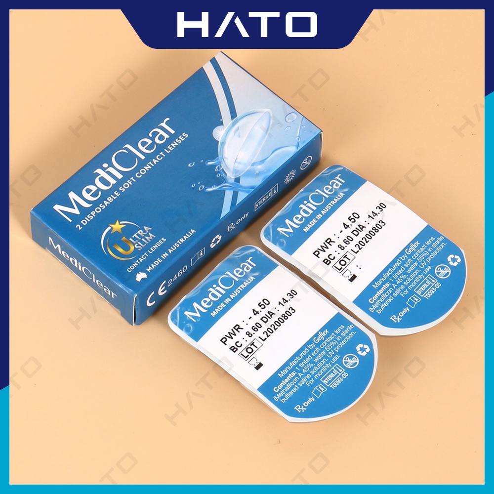 [Mã MATK0205 GIẢM 50k Đơn Tối Thiểu 180K] Lens Trong Suốt Kính Áp Tròng Không Màu 3 Tháng ...