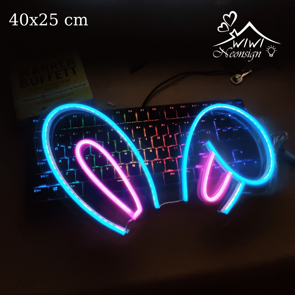 Đèn led neon hình trang trí treo tường decor phòng ngủ, góc làm việc 50 ...