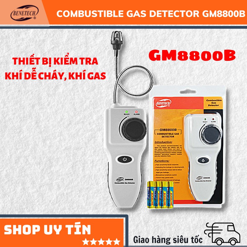Máy Dò Khí Dễ Cháy, Khí Gas Benetech GM8800B | Shopee Việt Nam