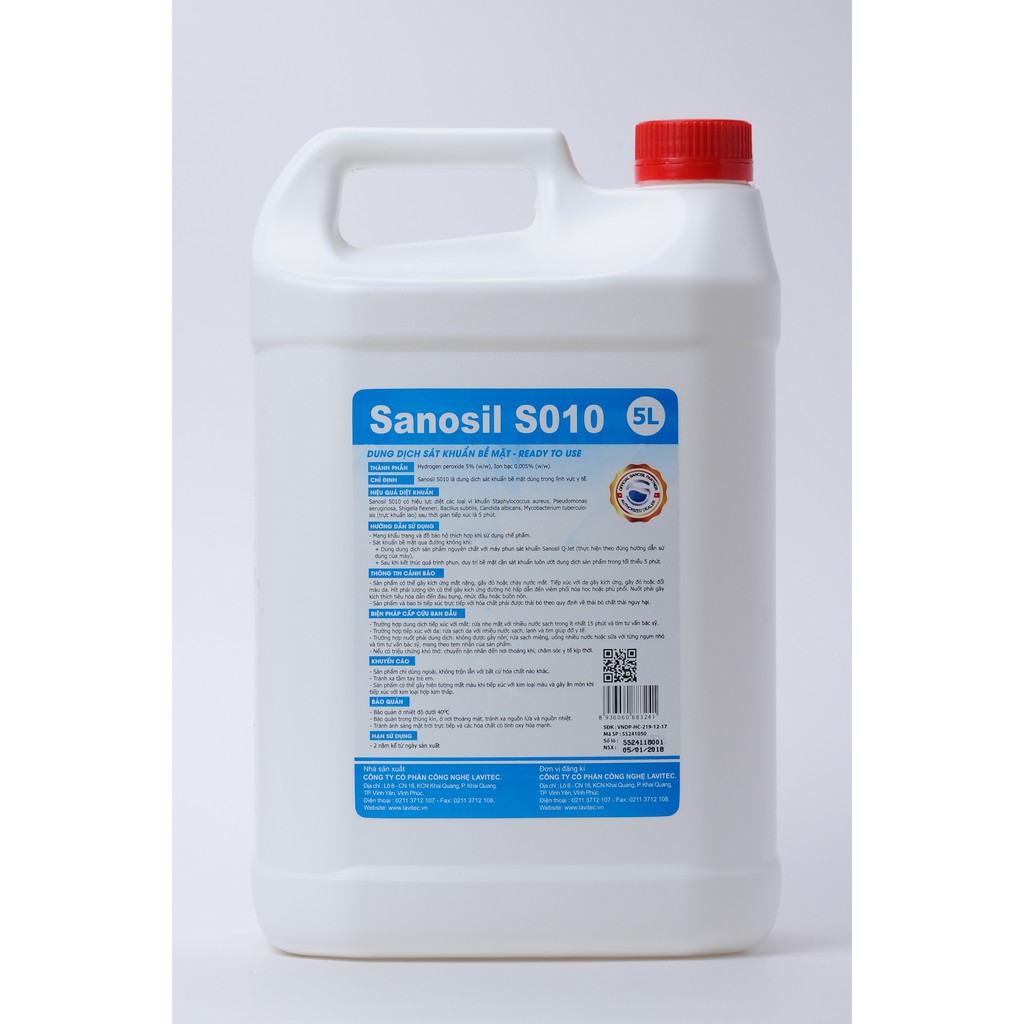 Dung dịch phun khử khuẩn Sanosil S010 | Shopee Việt Nam