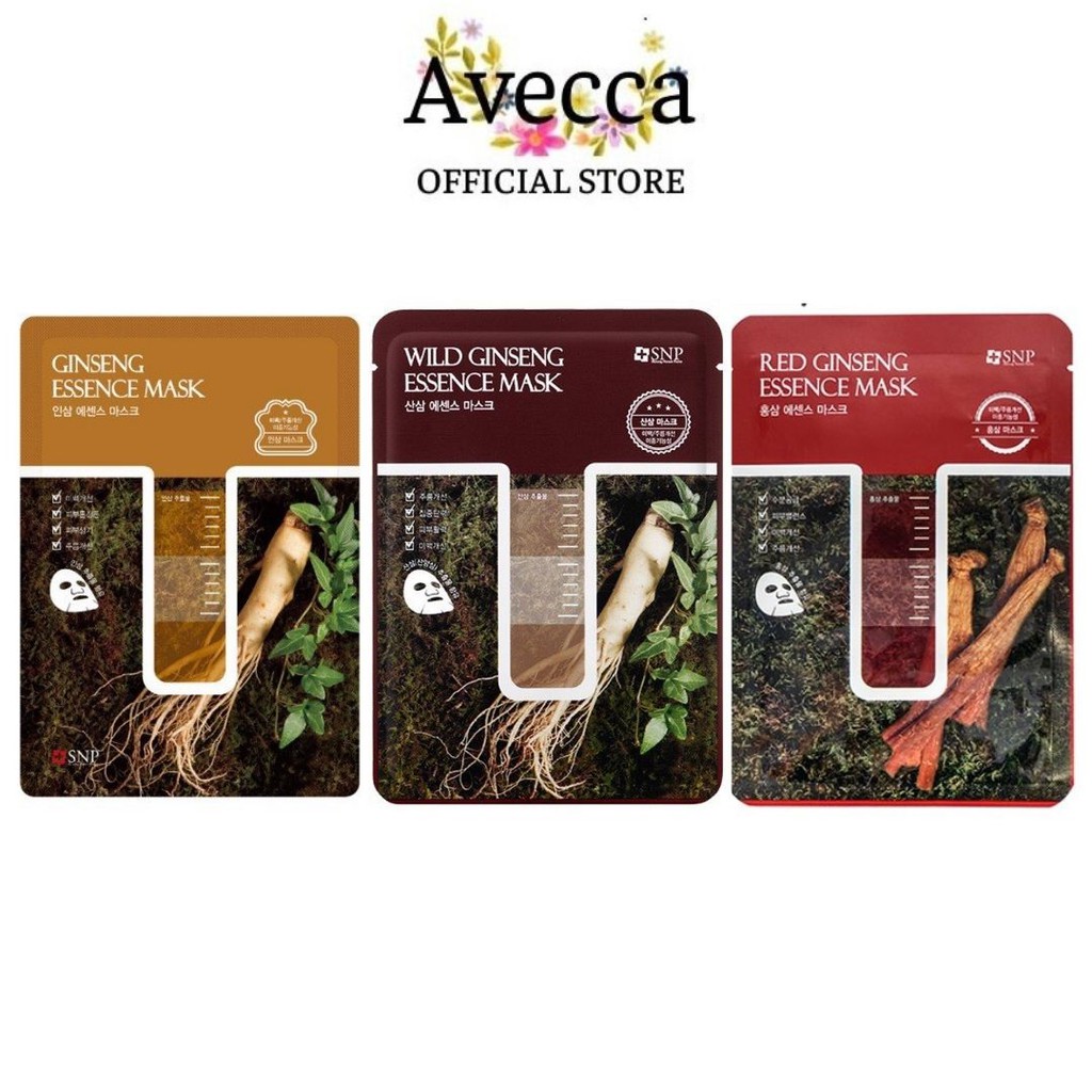 Mặt Nạ Tinh Chất Nhân Sâm SNP Ginseng Essence Mask 25ml | Shopee Việt Nam