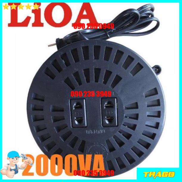 Biến áp 2000VA LIOA DN020 (đổi nguồn hạ áp 1 pha, vào 220V ra 100V ...