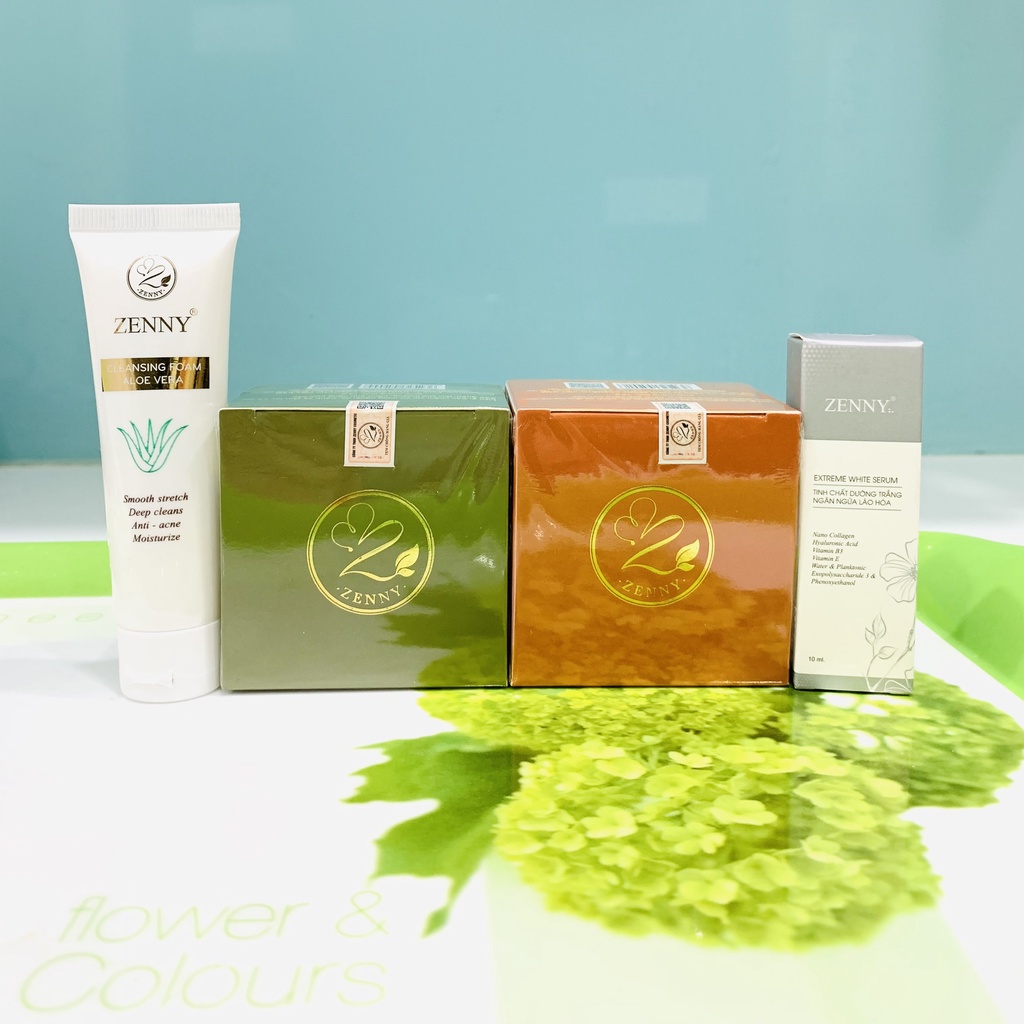Bộ Kem Zenny chính hãng Sáng Da Ngừa Thâm Nám( Tặng Serum và Srm 20g ...