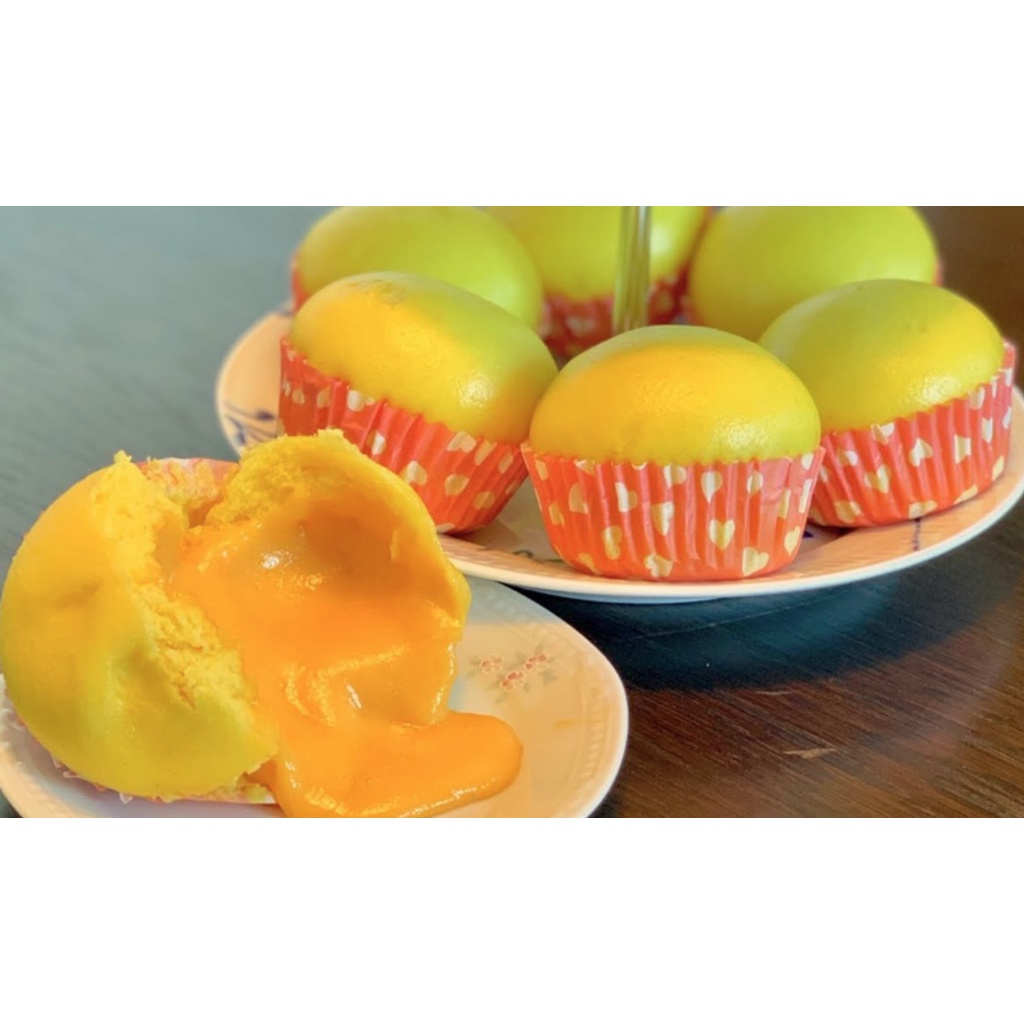 Bánh bao kim sa 12c Bamboo nhân trứng muối chảy chuẩn vị nhà hàng Trung ...