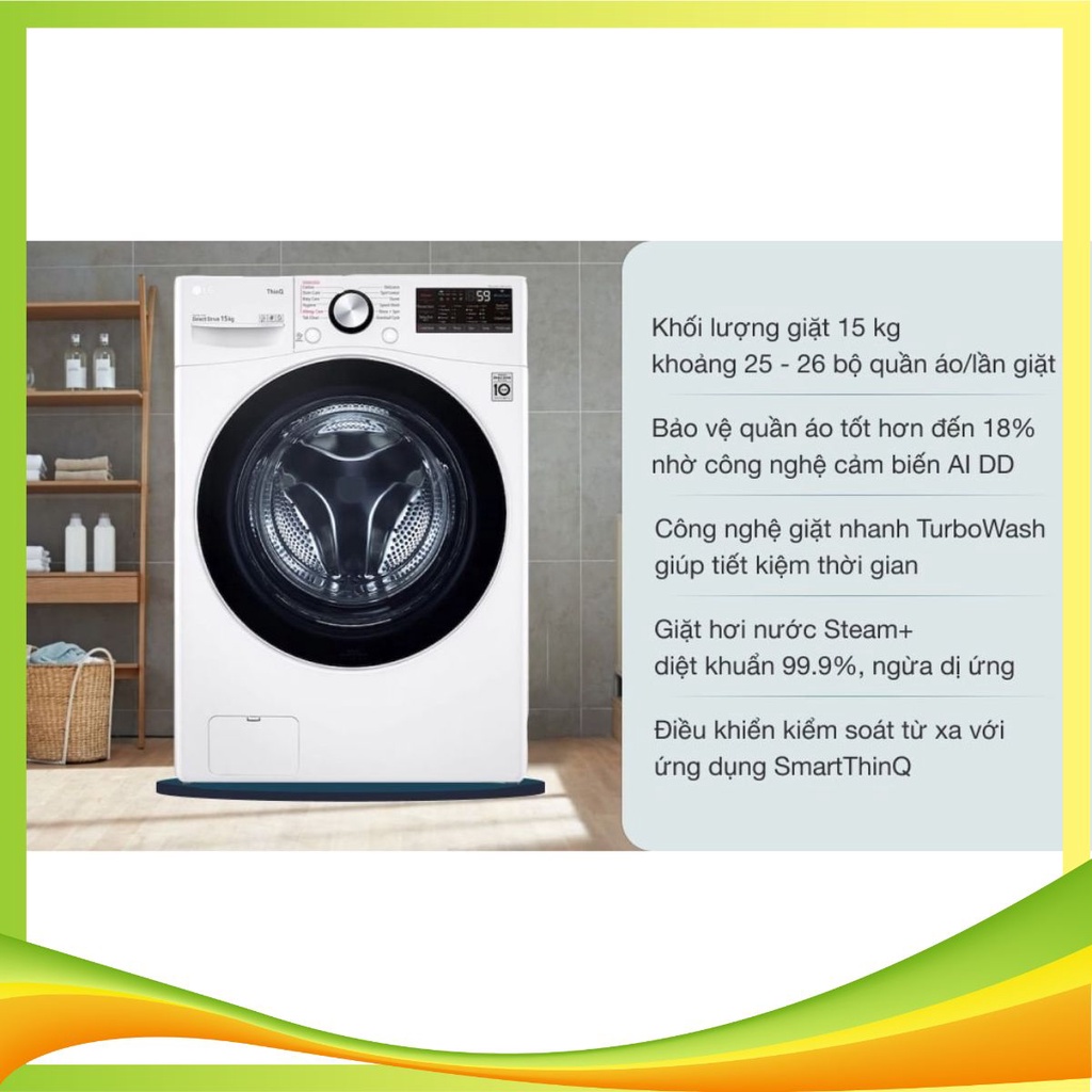 Máy giặt LG AI DD Inverter 15kg F2515STGW | Shopee Việt Nam