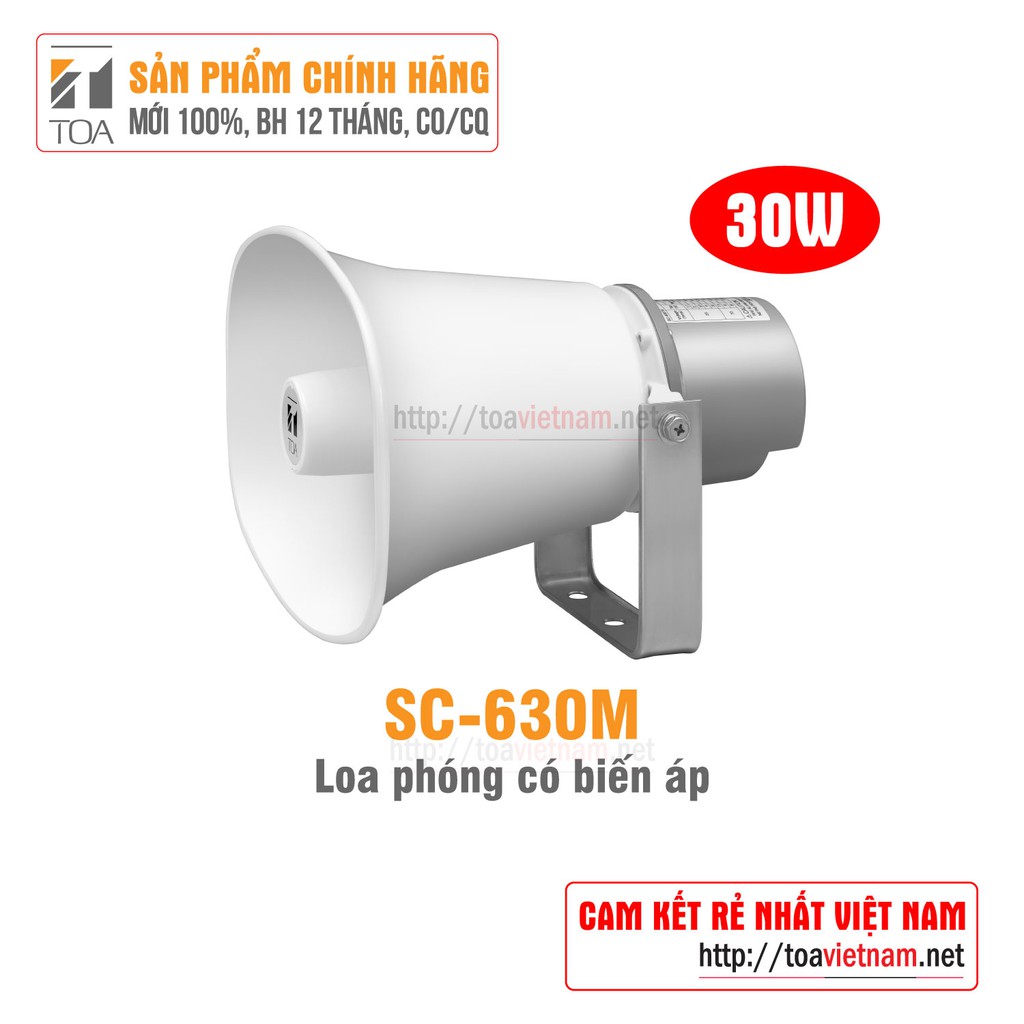 Loa nén, loa phóng 30W trở kháng cao có biến áp: TOA SC-630M | Shopee Việt Nam