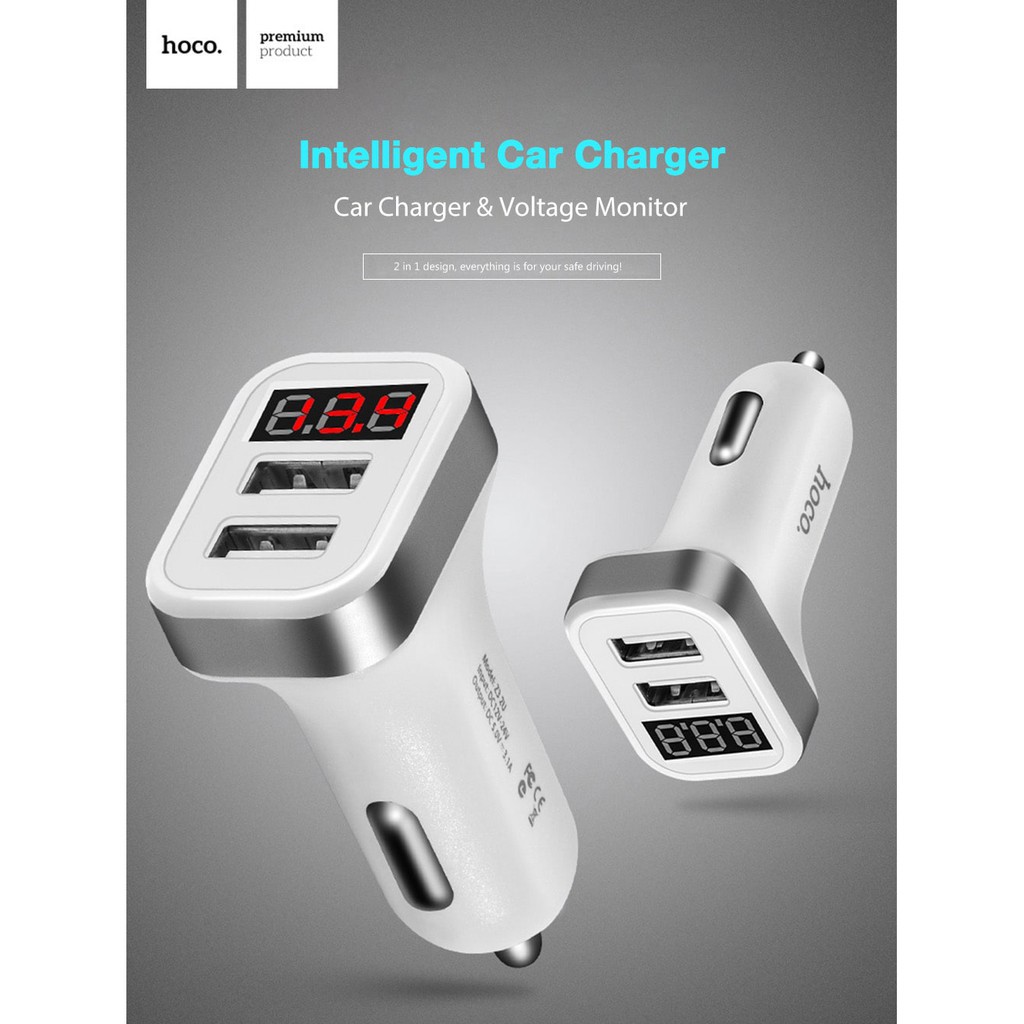 Sạc xe hơi Hoco Z3 có màn hình Led - Hàng chính hãng | Shopee Việt Nam