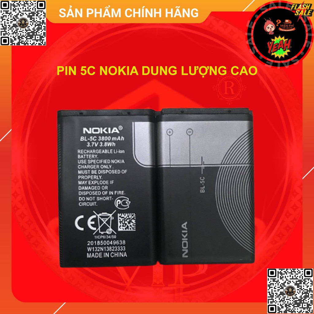 Pin nokia Bl 5C 2 ic Cho Nokia 1280, 1110i dung lượng cao 3800mah loại xịn | Shopee Việt Nam