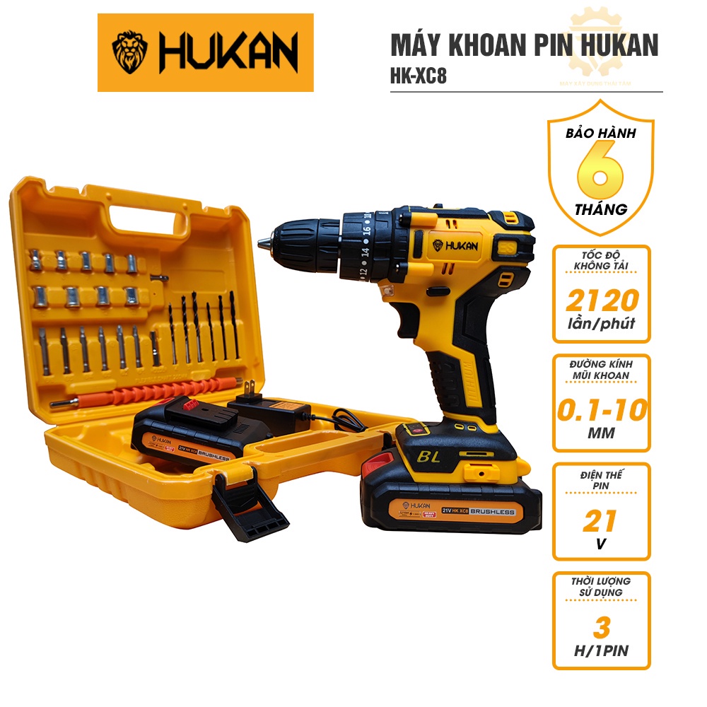 Máy khoan pin HUKAN HK-XC8 | Shopee Việt Nam