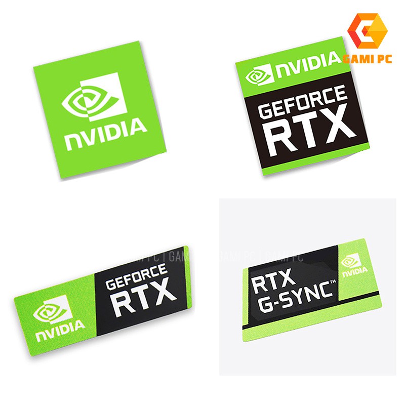 Sticker card màn hình - miếng dán hình dán NVIDIA GEFORCE GTX/RTX G ...