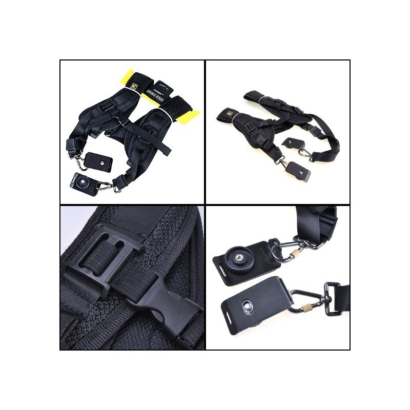 Dây đeo máy ảnh thao tác nhanh 2 máy Caden Quick Double strap | Shopee ...
