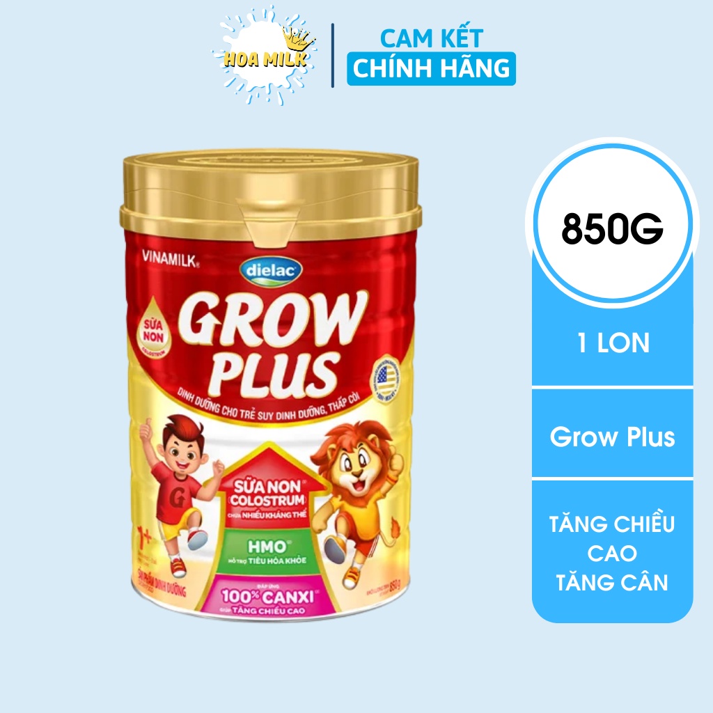 Sữa Grow Plus đỏ Vinamilk, sữa bột tăng chiều cao và tăng cân cho bé ...