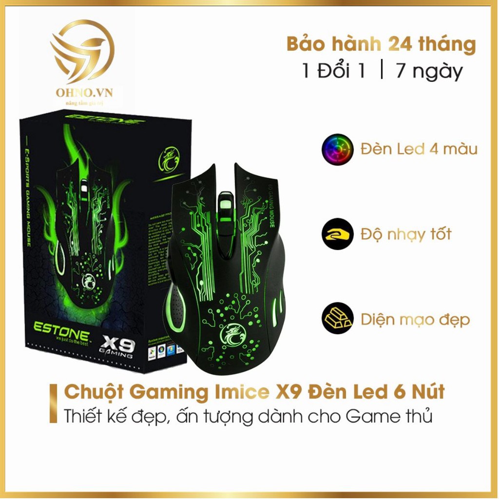 Chuột Máy Vi Tính Có Dây Imice X9 Chuột Laptop Có Dây Đèn Led – OHNO ...