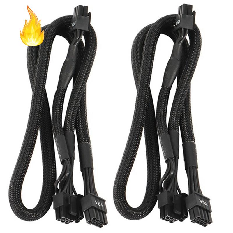 Set 2 Dây Cáp Nguồn 8 PIN 8 PIN PCIE VGA Cho EVGA Supernova G2 G3 G5 P2 ...