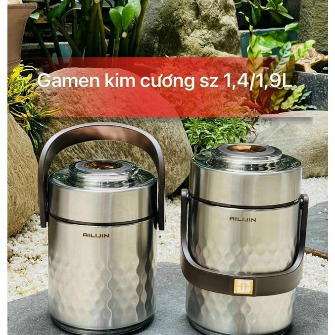 Cà Men Kim Cương - Hộp cơm AILIJIN inox cao cấp giữ nhiệt - N071 ...