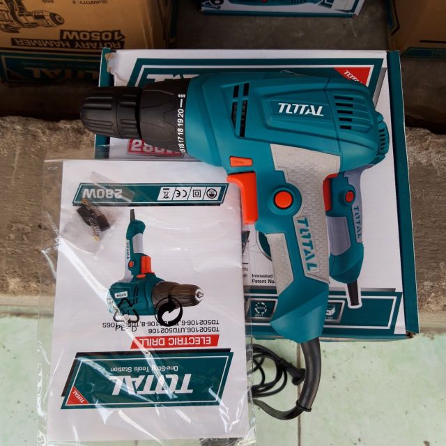 MÁY KHOAN HOẶC BẮN VÍT TOTAL 280W MODEL: TD502106 | Shopee Việt Nam