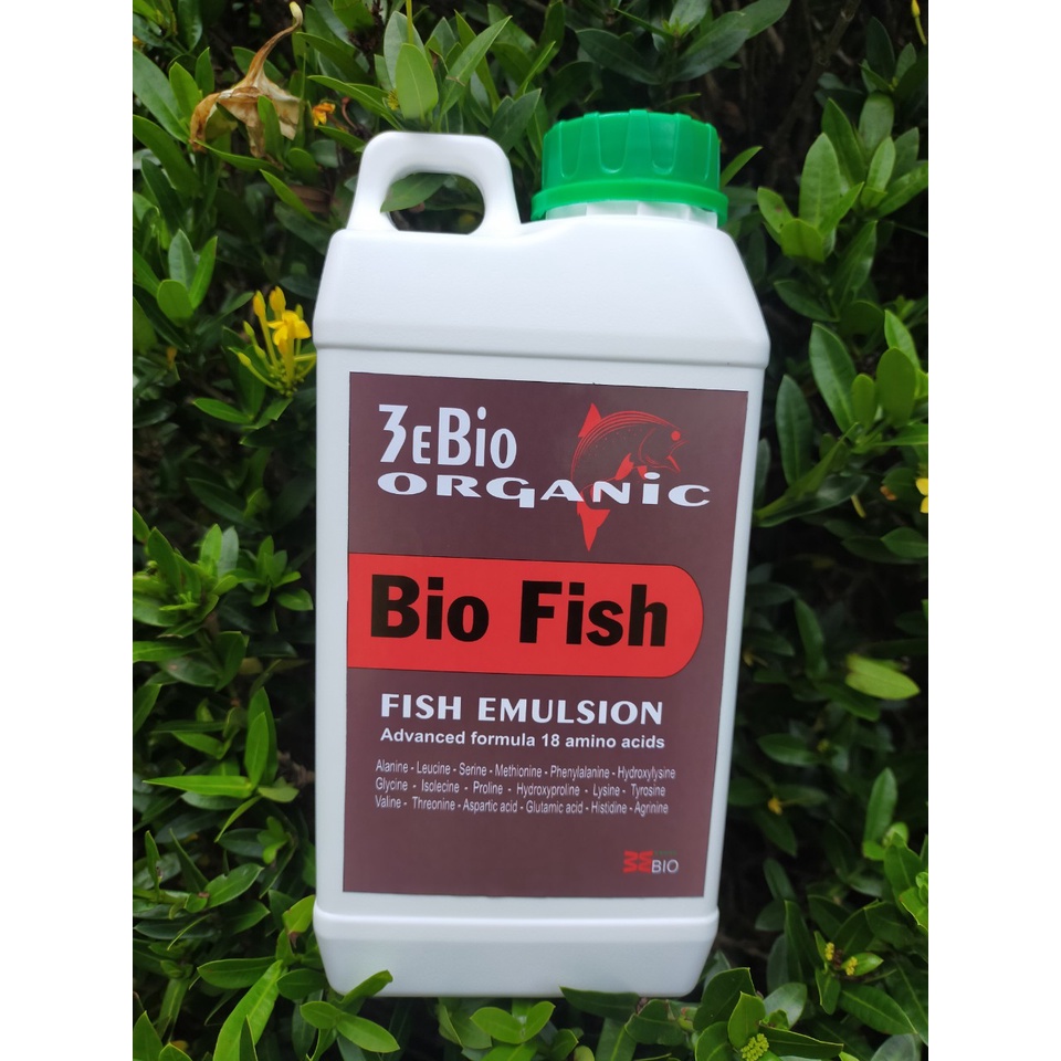 Phân đạm cá Bio Fish, phân cá Fish Emulsion (1 lít) hữu cơ cho hoa hồng ...