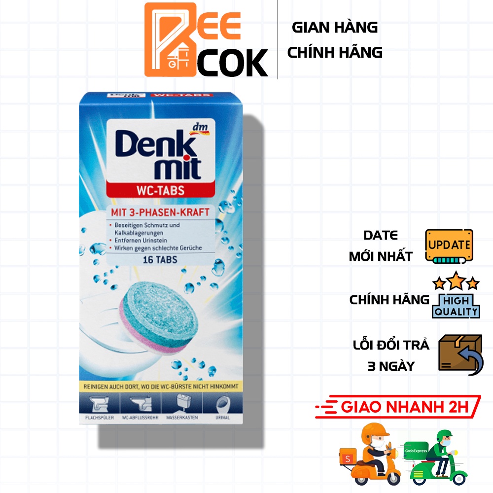 Viên Tẩy Bồn Cầu Denkmit Wc Tabs Có Lẻ Shopee Việt Nam