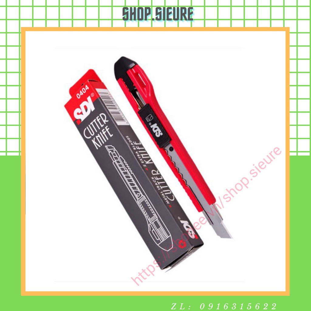 Dao dọc giấy nhỏ,Dao trổ SDI 0404 (Tặng kèm 1 lưỡi dự phòng trong thân dao) | Shopee Việt Nam